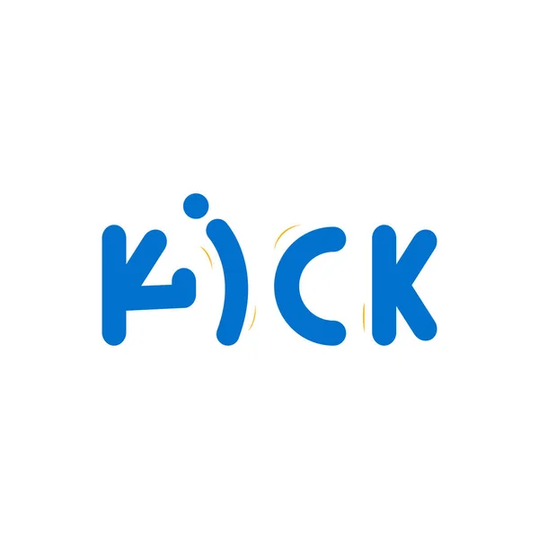 Kick logo imágenes de stock de arte vectorial | Depositphotos