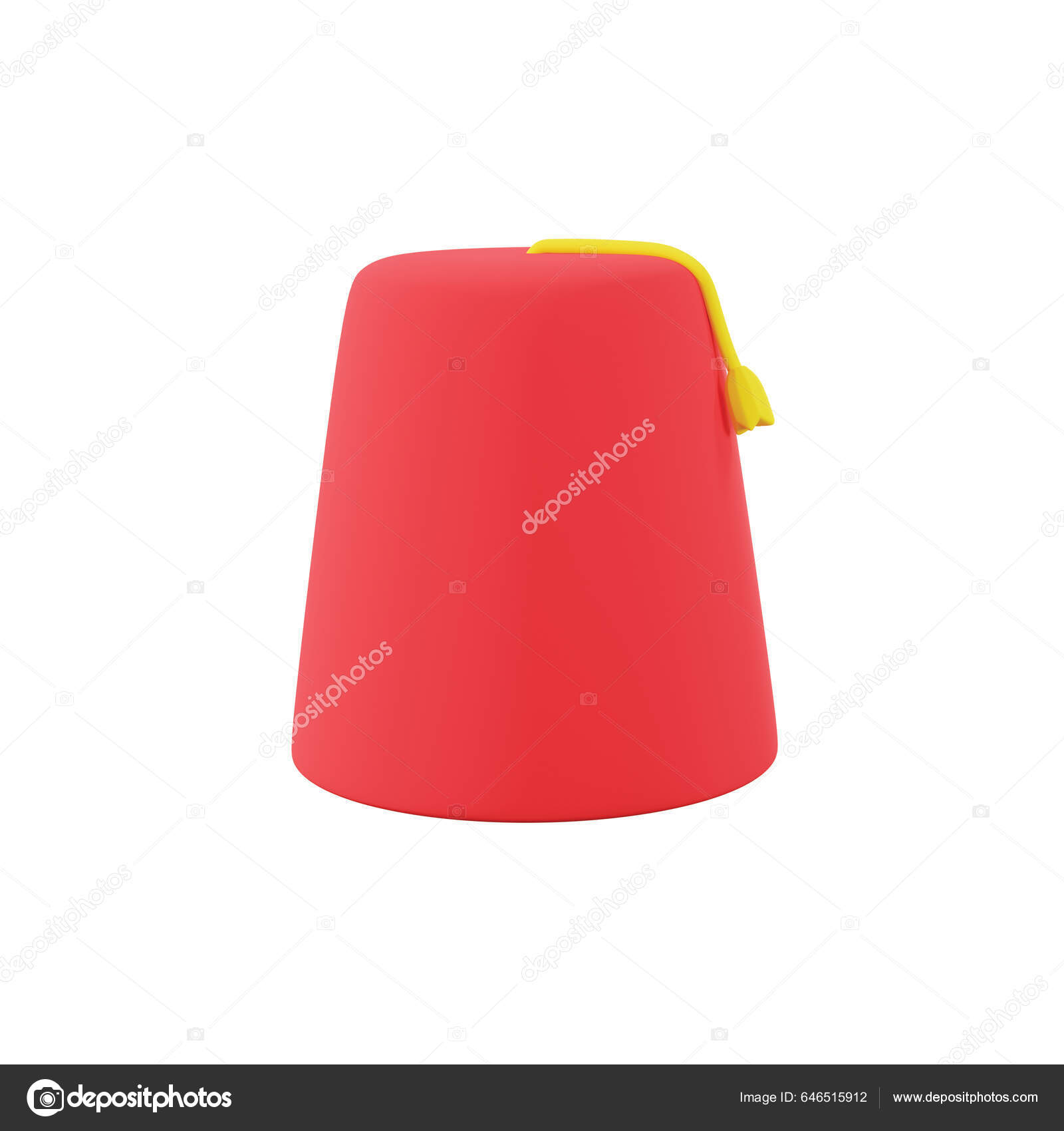 Minimalistic Model Fez Hat Unique Shape Tassel Perfect Costume Design ...