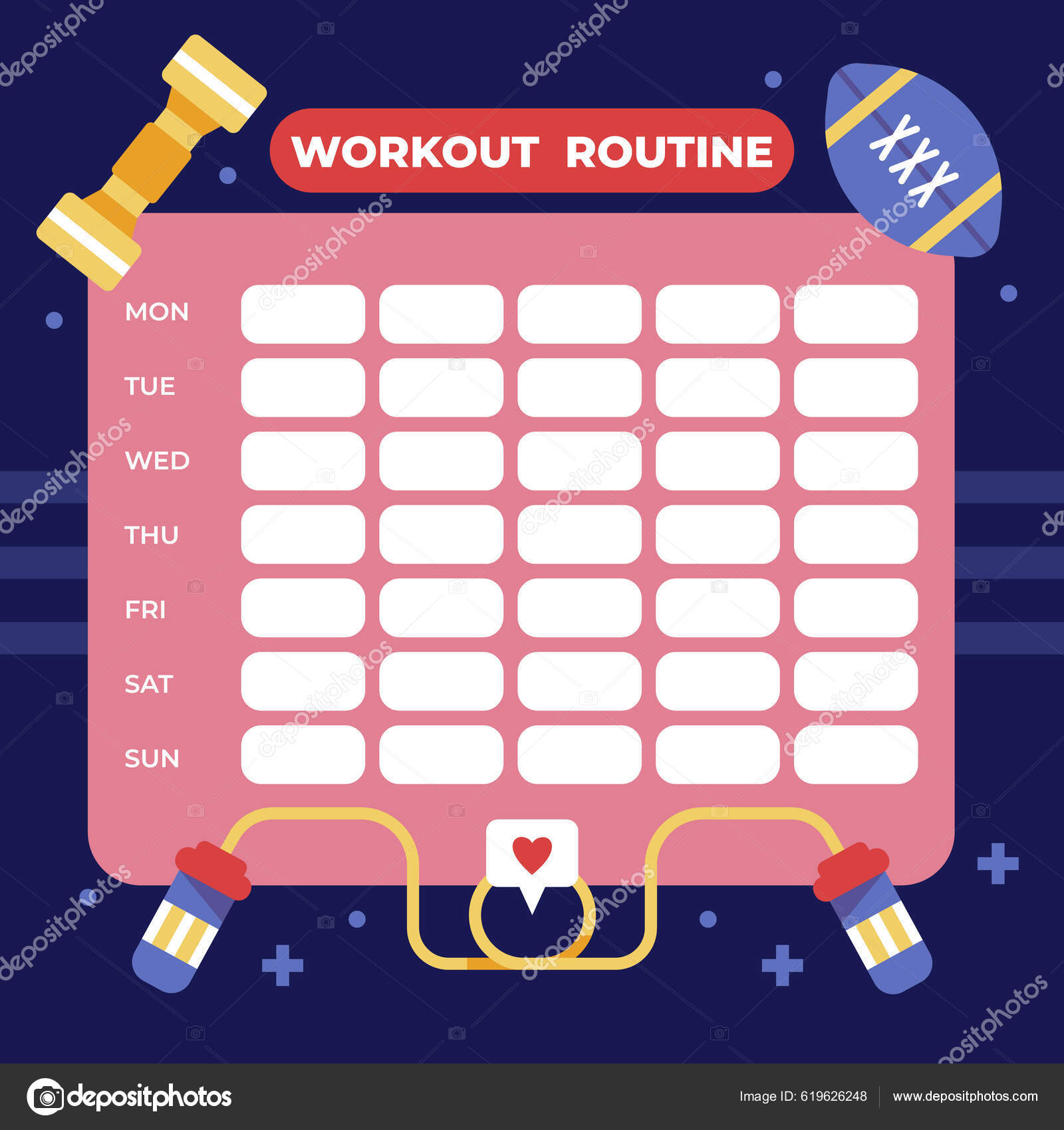 Work Out Charts Template
