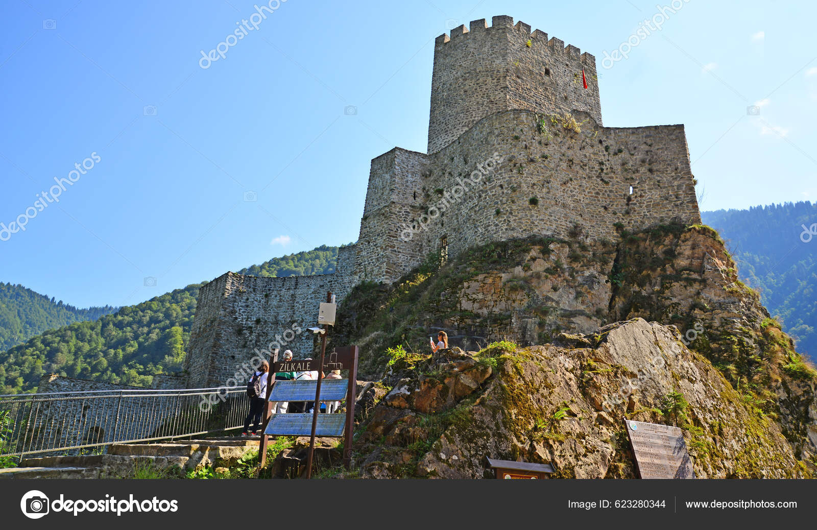 Historical Zil Castle Rize Turkey — Stock Photo © sinandogan #623280344