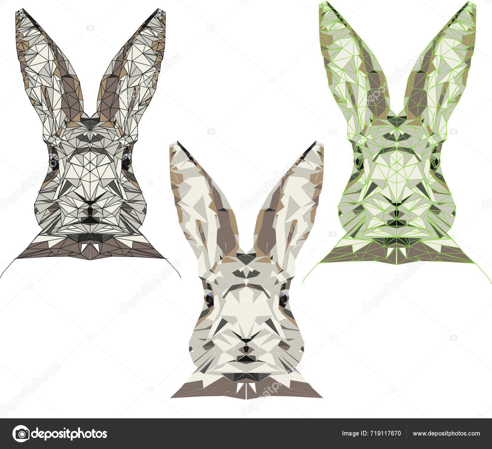 Vector Illustration Rabbit Pattern — Stock Photo © boitsovajel@mail.ru ...
