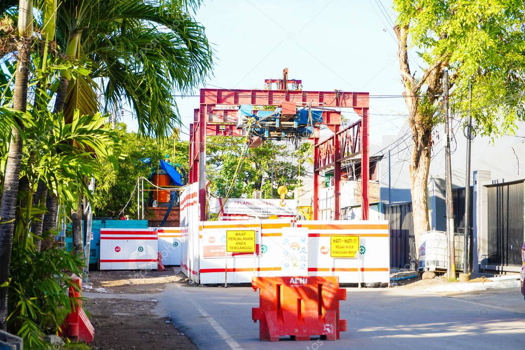 Makassar, 9 de septiembre de 2022: El proyecto para la construcción de ...