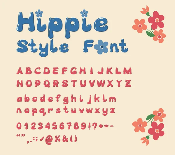 Alfabeto hippie imágenes de stock de arte vectorial | Depositphotos