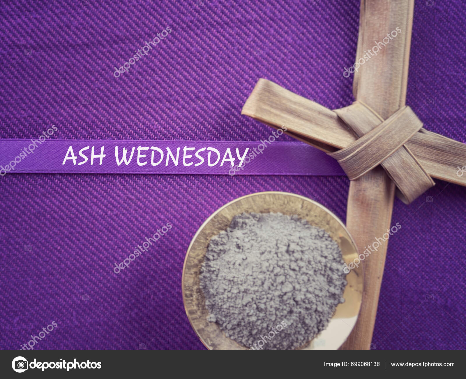 Christianity Concept Ash Wednesday Good Friday Lent Season Holy Week ...