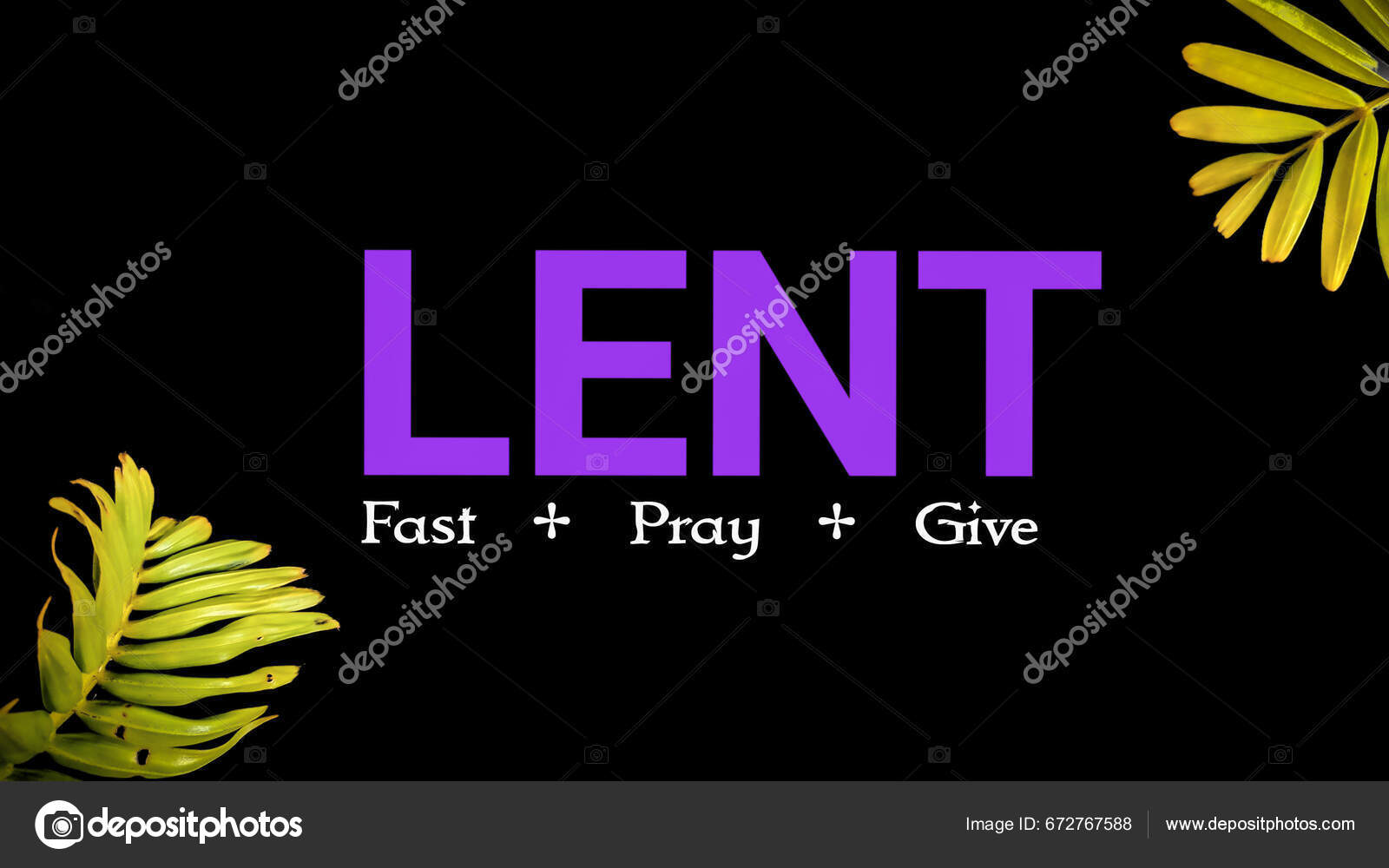 Lent Season Holy Week Good Friday Concepts Text Lent Fast — Stock Photo ...