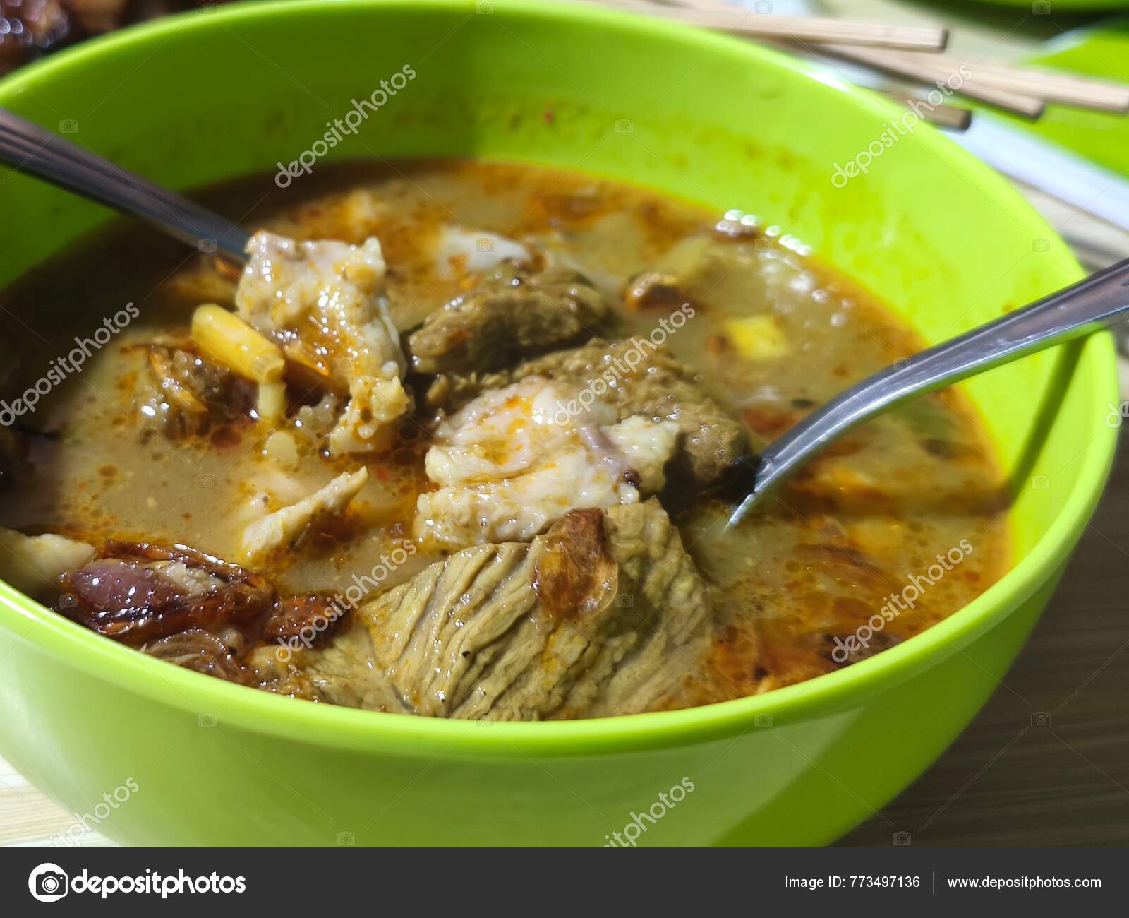 Bowl Hearty Gulai Kambing Rich Indonesian Soup Brimming Tender Goat ...