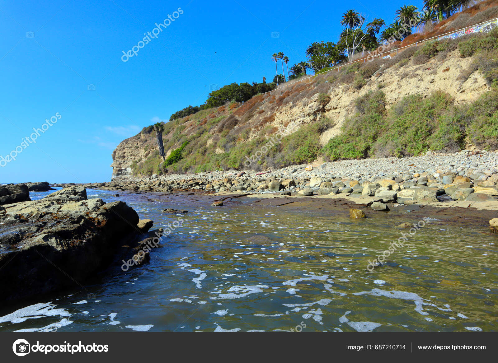 View White Point Beach San Pedro Los Angeles California — Stock Photo ...