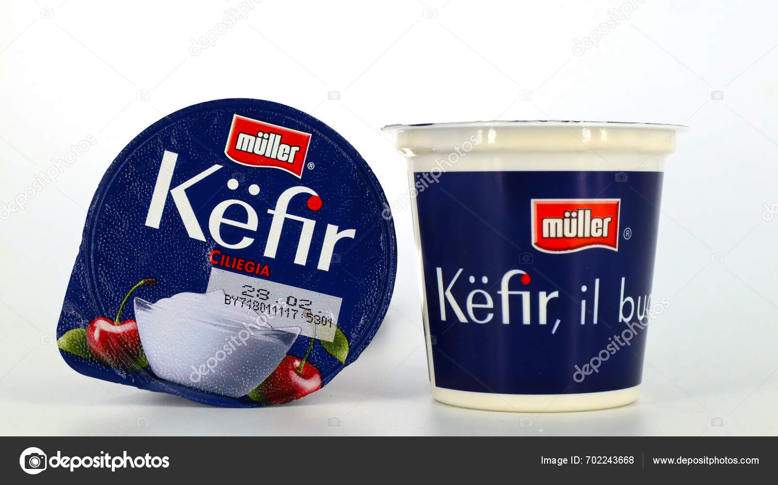Rome Italy February 2024 Muller Yogurt Kefir Molkerei Alois Muller ...