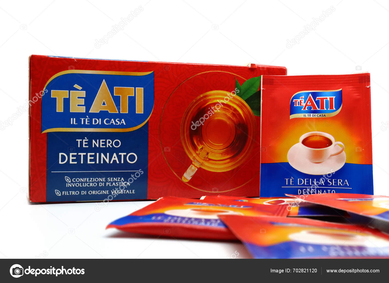 Rome Italy February 2024 Te' Ati Decaffeinated Black Tea Te' — Stock ...