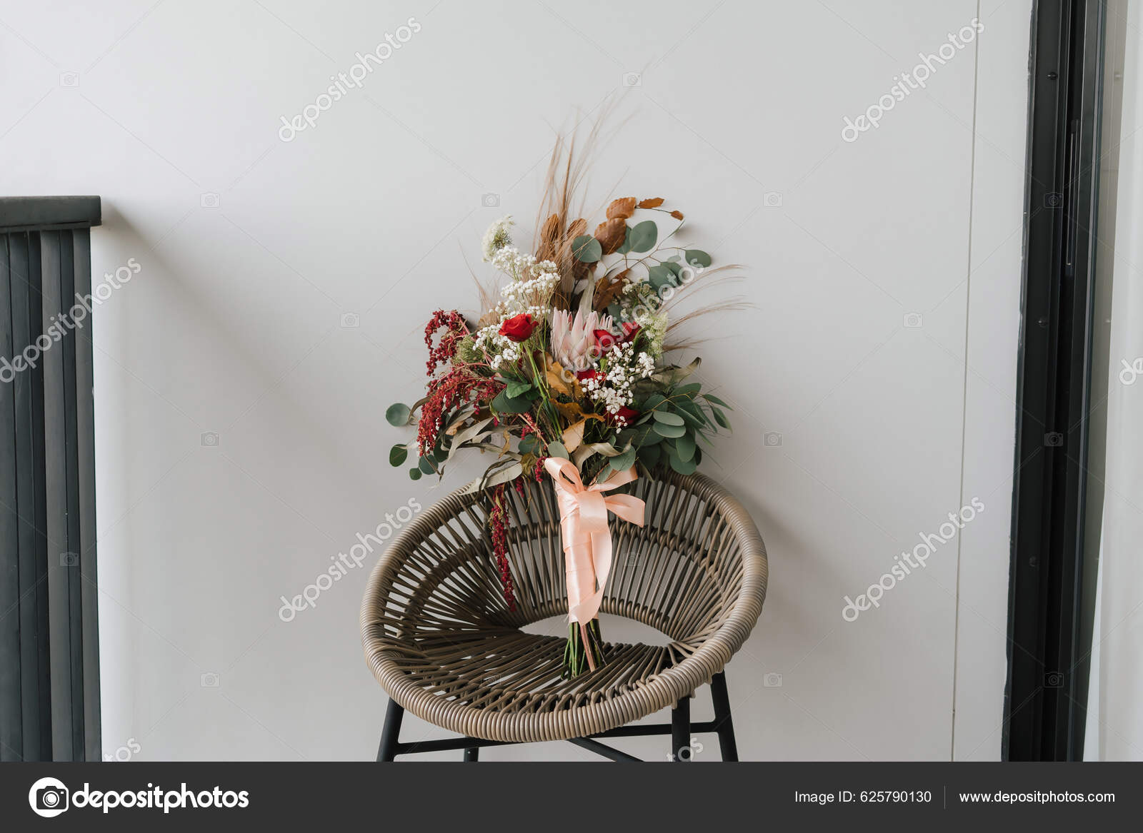 Rustic Red Rose Flower Hand Bucket Decoration Special Occasion Wedding ...