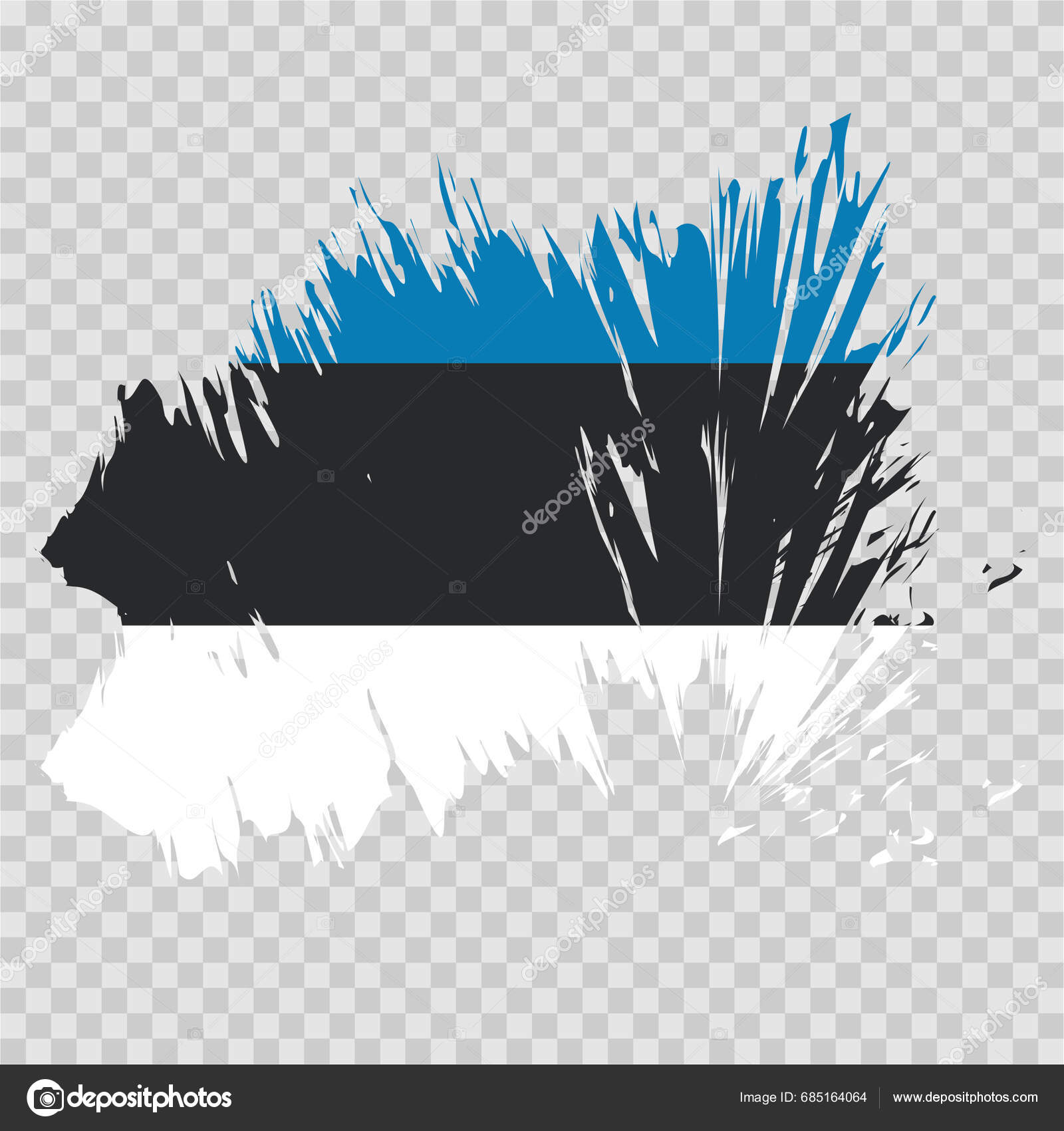 Brush Flag Estonia Vector Transparent Background File Format Eps ...