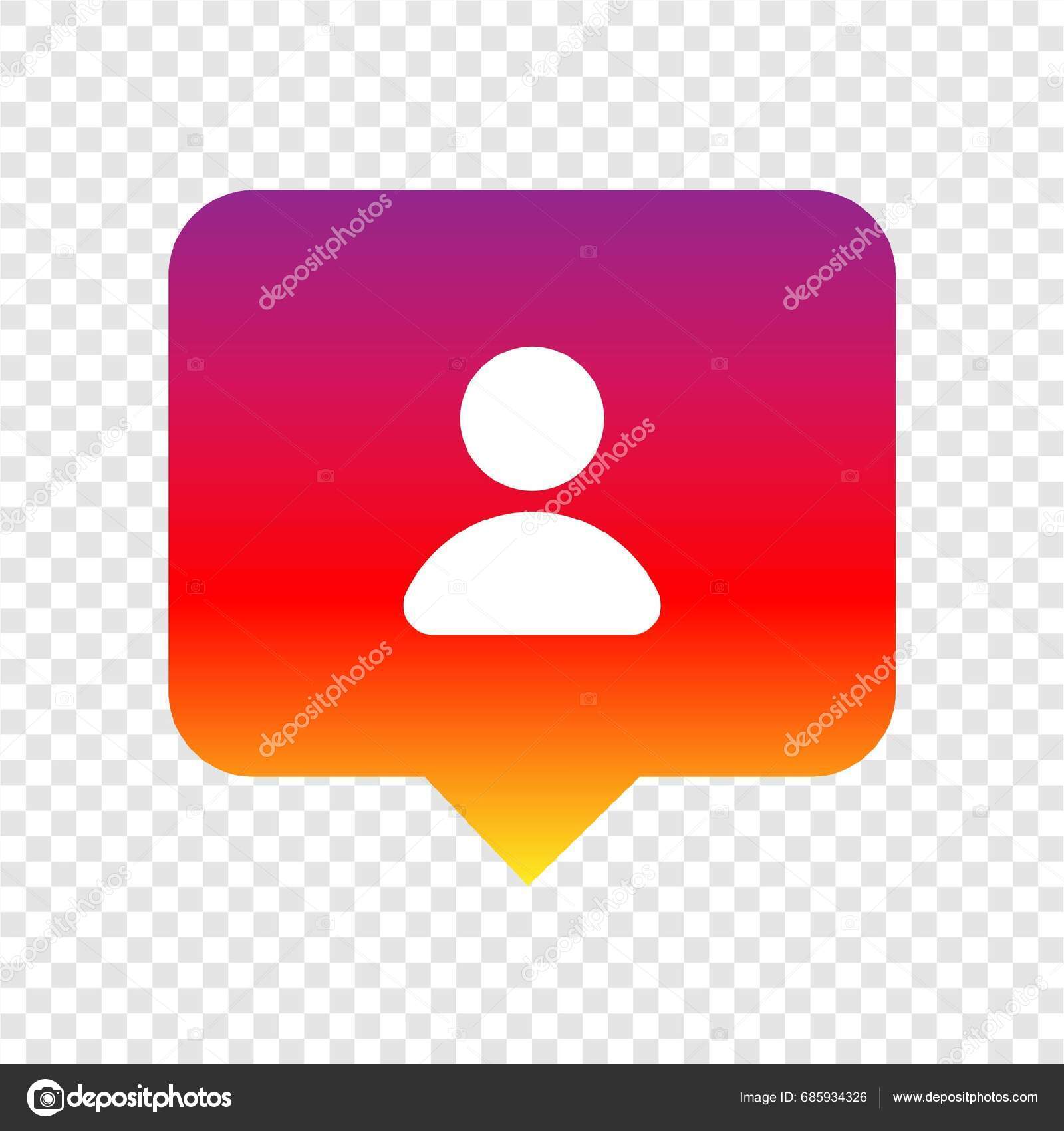 Instagram Symbol Profile Photo Instagram Icon Button Stock Vector by ...
