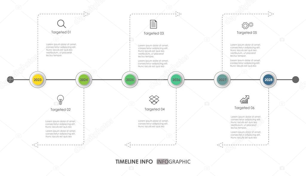 timeline diagram infographics template elements timeline info Business ...