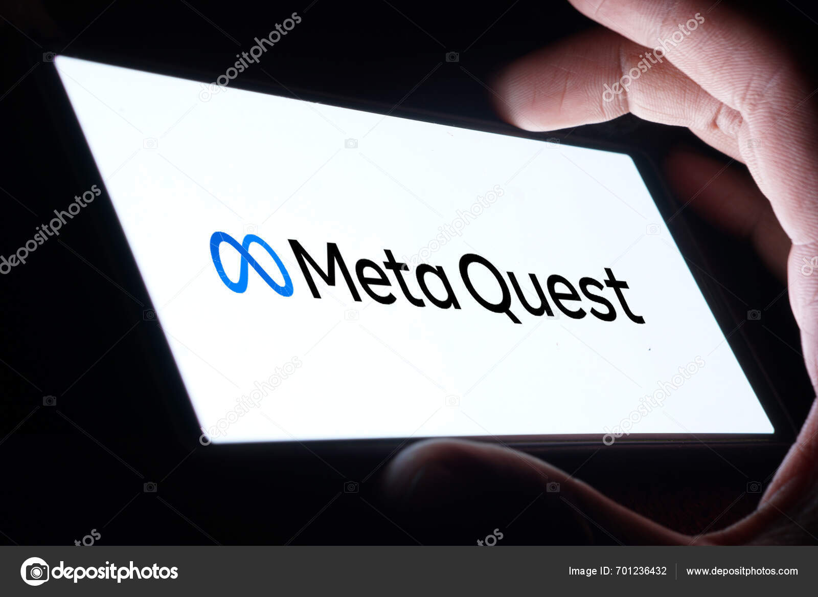 Dhaka Bangladesh February 2024 Meta Quest Logo Displayed Smartphone ...