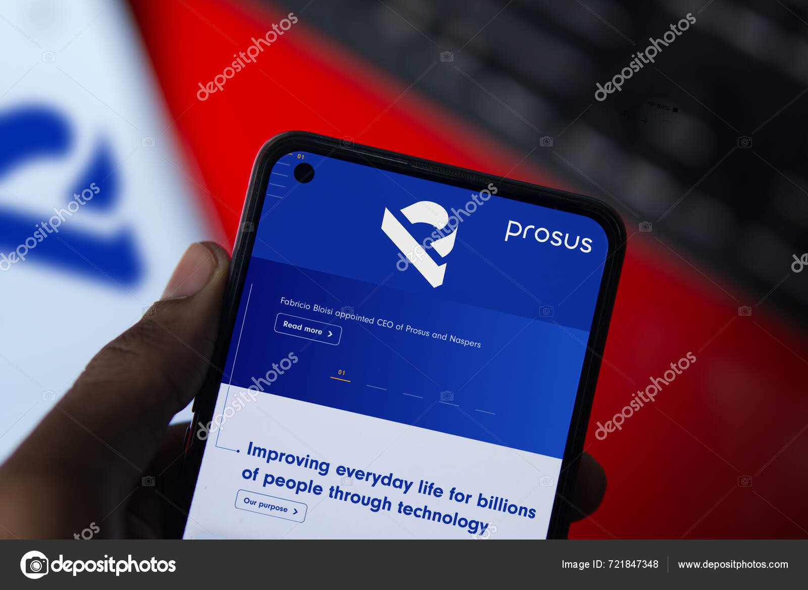 Dhaka Bangladesh May 2024 Prosus Logo Displayed Smartphone Prosus ...