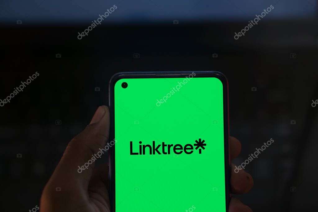 Dhaka Bangladesh Mayo 2024 Logotipo Linktree Muestra Teléfono Inteligente — Foto editorial de ...
