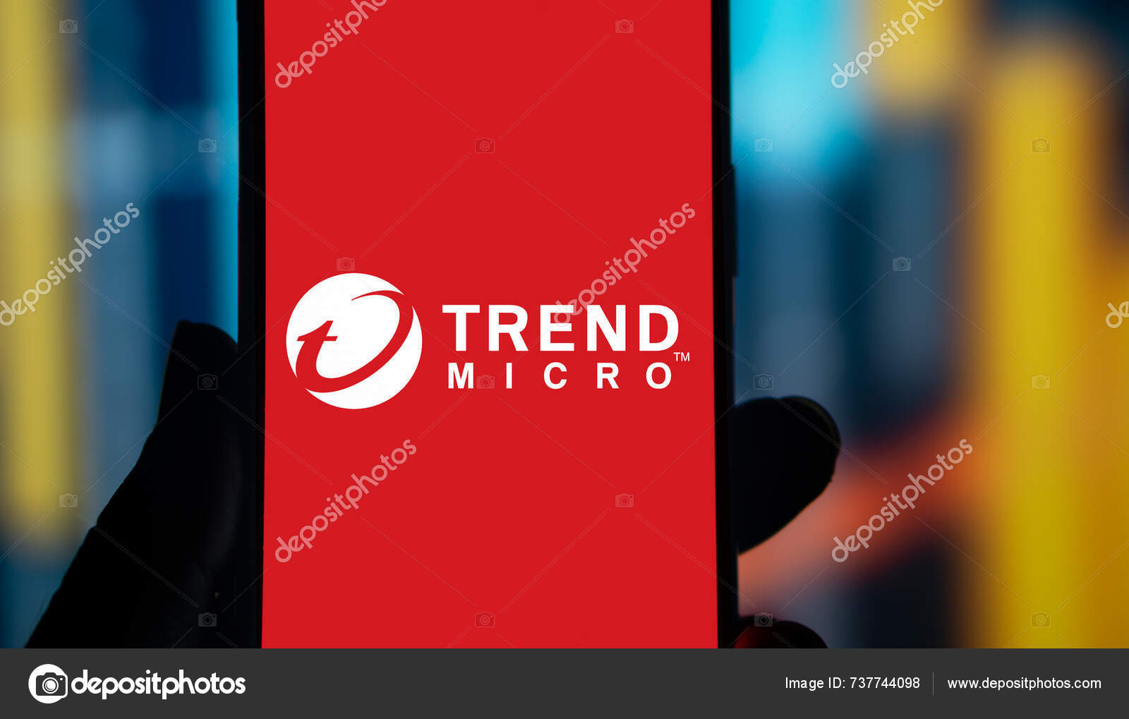 Dhaka Bangladesh Aug 2024 Trend Micro Inc Logo Displayed Smartphone — Stock Editorial Photo ...