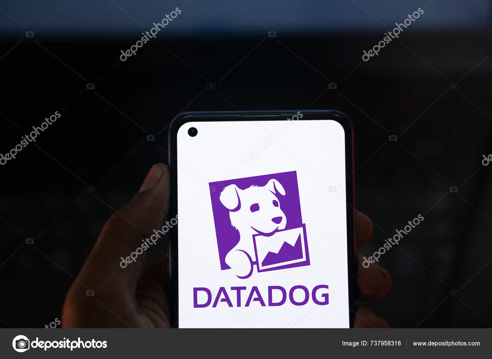 Dhaka Bangladesh Aug 2024 Datadog Logo Displayed Smartphone Datadog ...