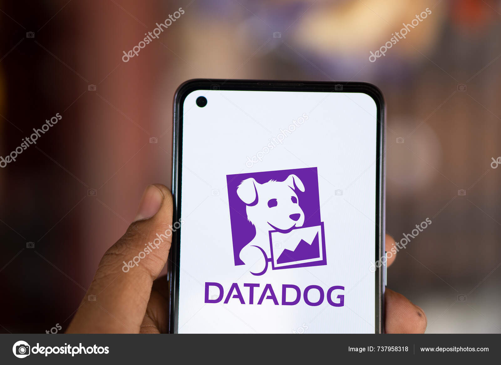 Dhaka Bangladesh Aug 2024 Datadog Logo Displayed Smartphone Datadog ...