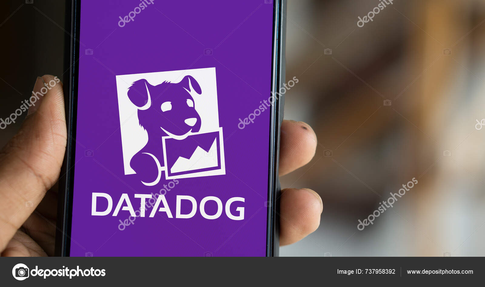 Dhaka Bangladesh Aug 2024 Datadog Logo Displayed Smartphone Datadog ...