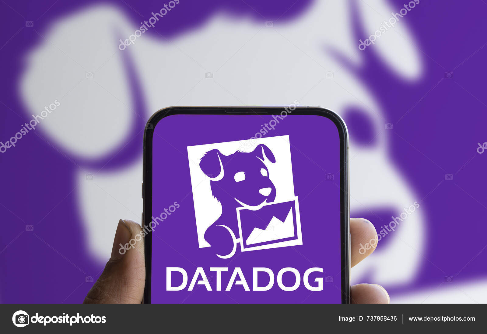 Dhaka Bangladesh Aug 2024 Datadog Logo Displayed Smartphone Datadog ...