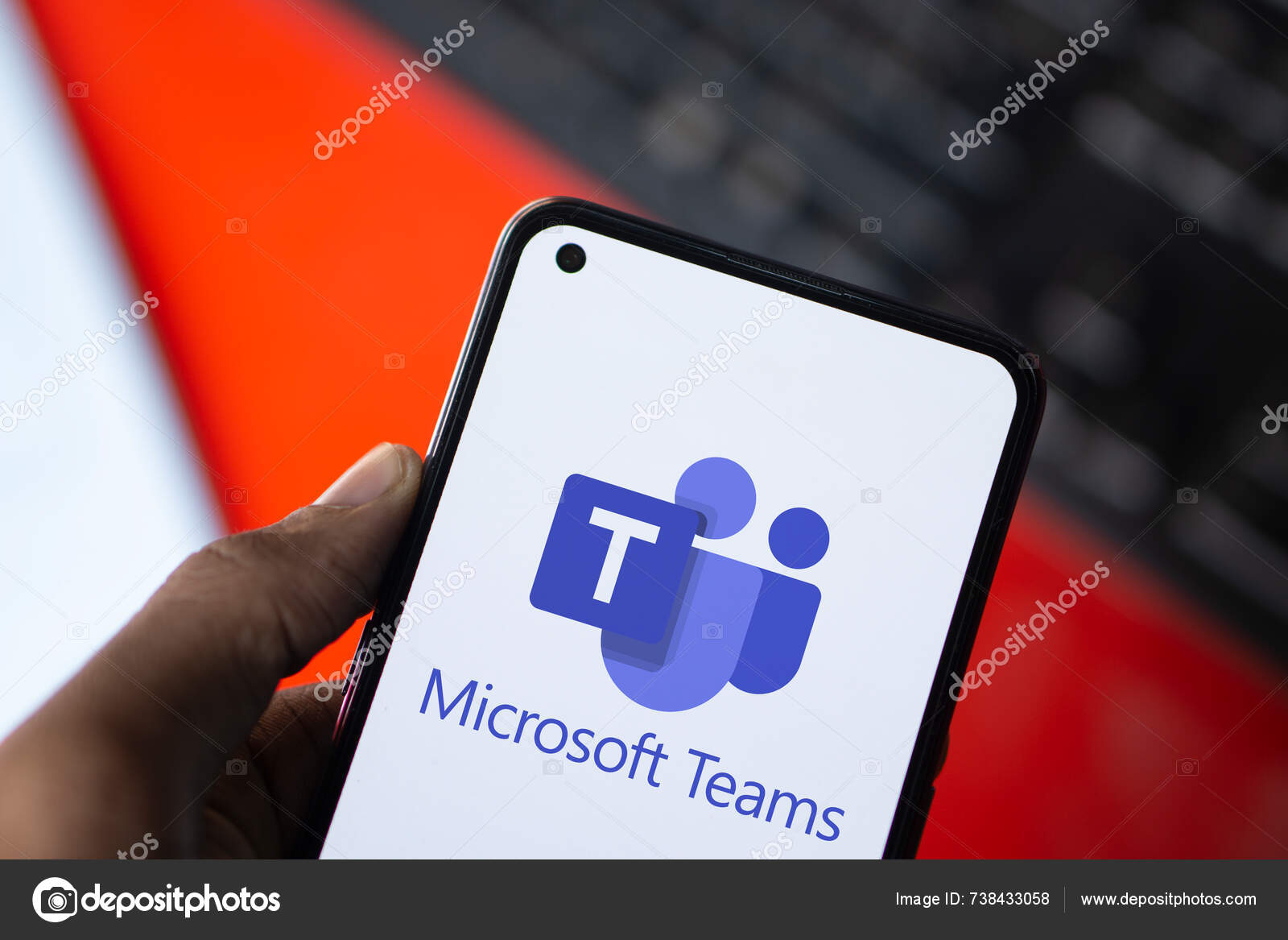 Dhaka Bangladesh Aug 2024 Microsoft Teams Logo Displayed Smartphone ...
