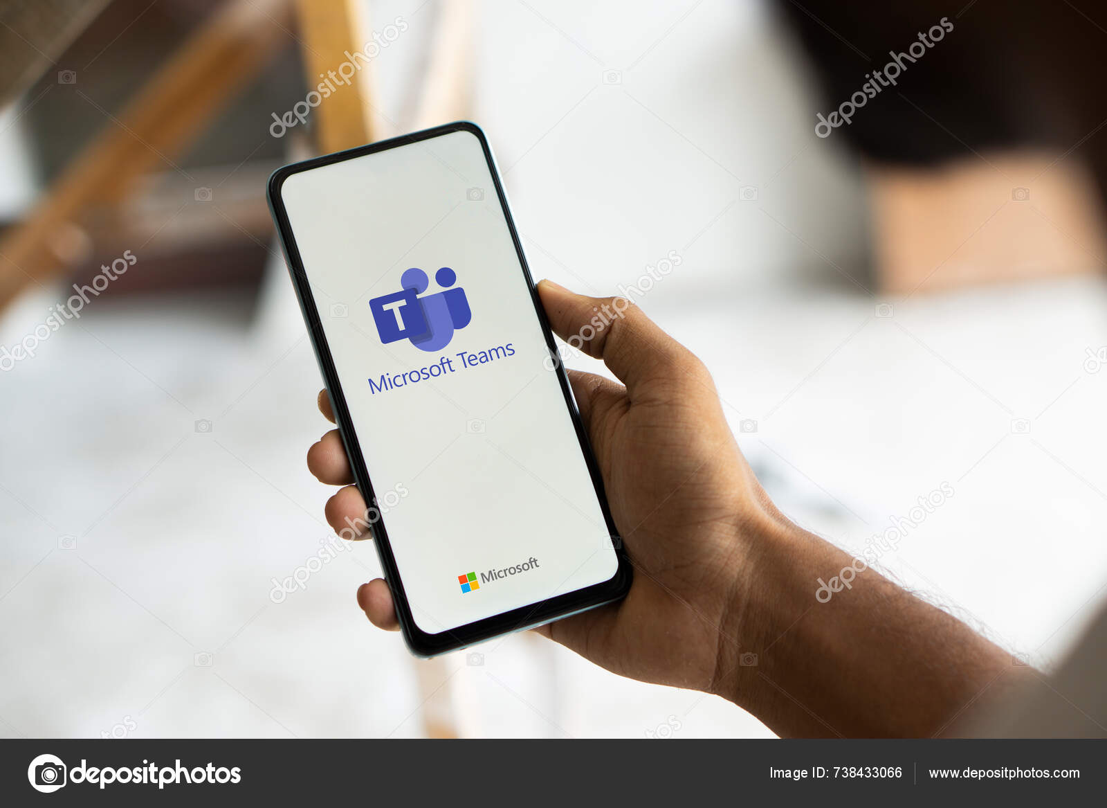 Dhaka Bangladesh Ago 2024 Logo Microsoft Teams Muestra Teléfono ...
