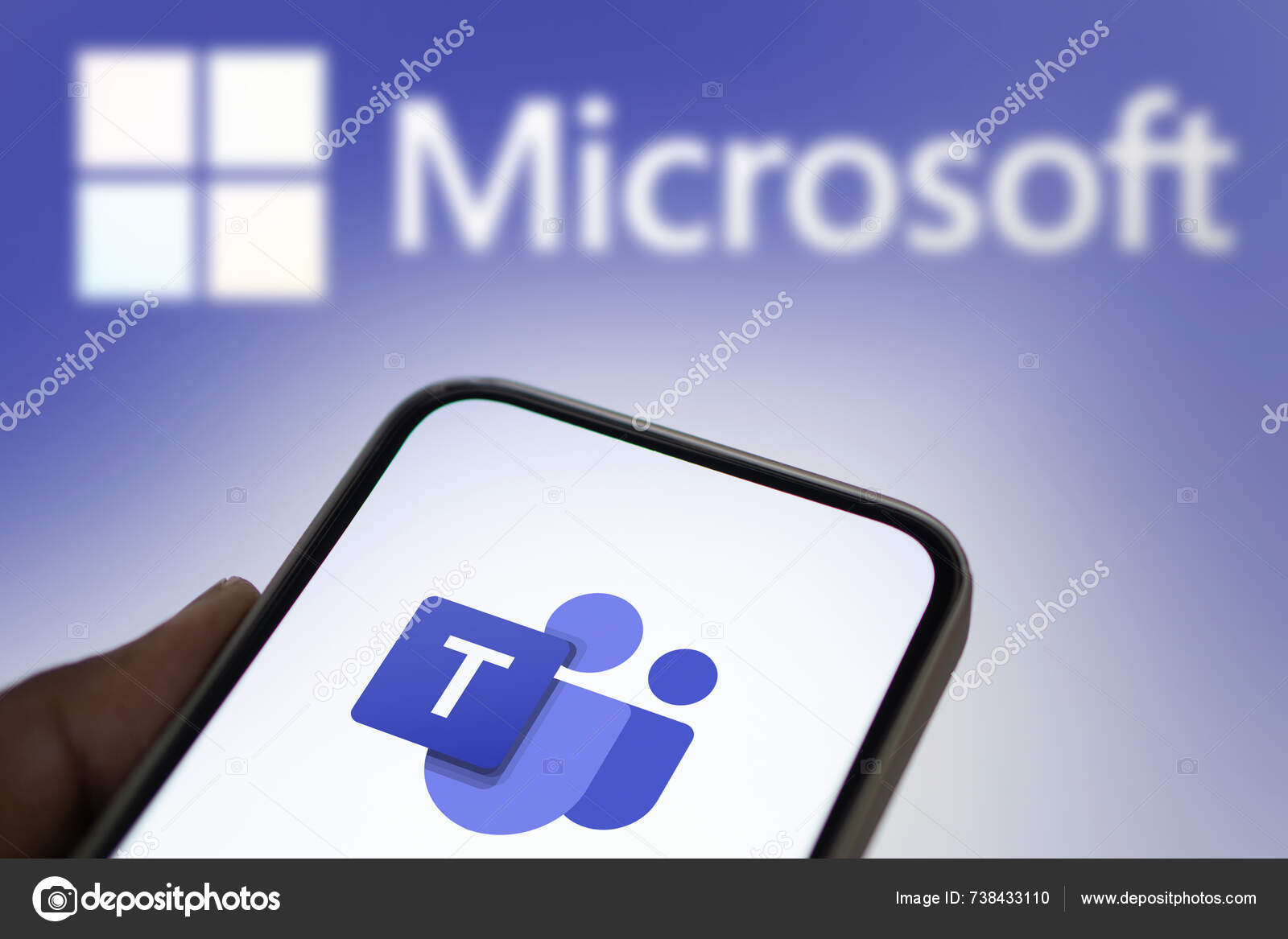 Dhaka Bangladesh Aug 2024 Microsoft Teams Logo Displayed Smartphone ...