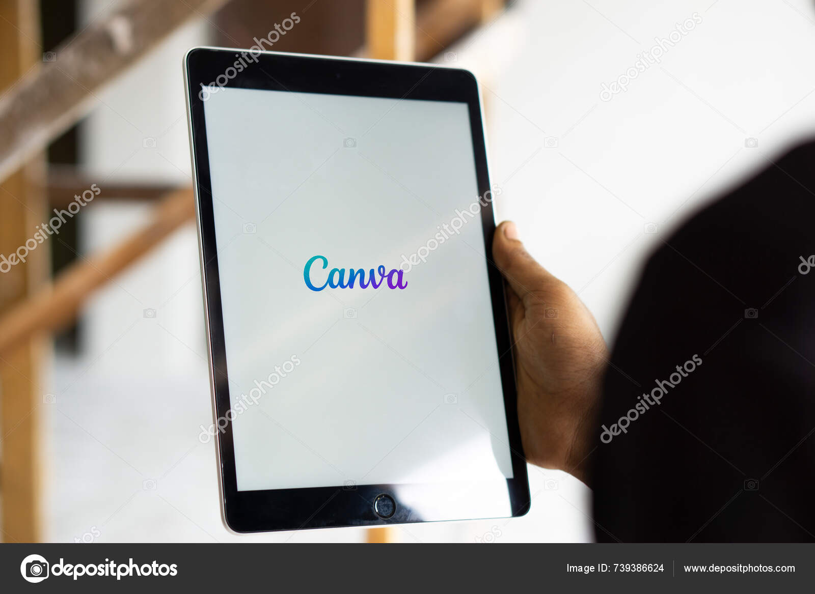 Dhaka Bangladesh Ago 2024 Logotipo Canva Muestra Ipad Canva Una — Foto editorial de stock ...