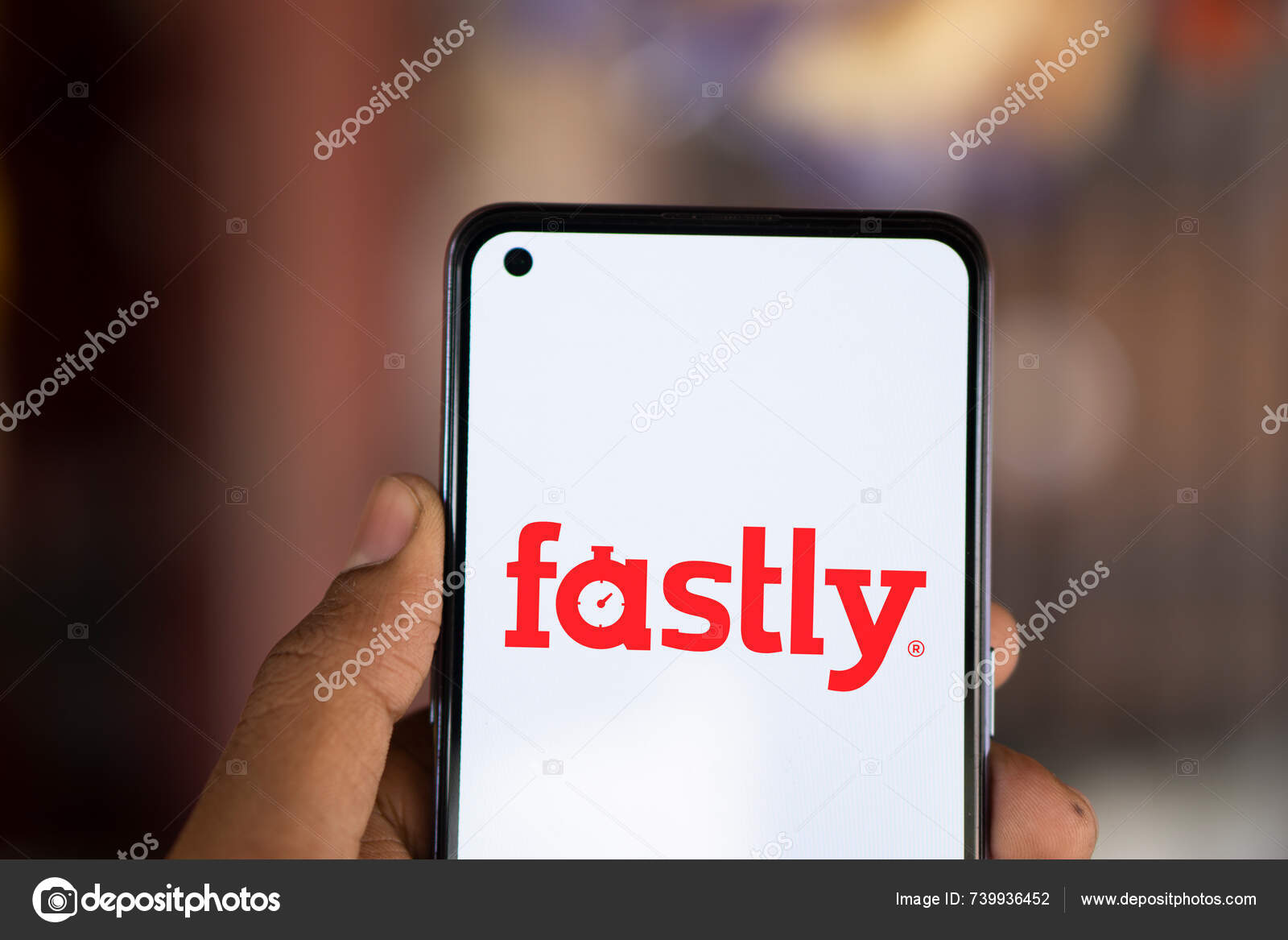 Dhaka Bangladesh Aug 2024 Fastly Inc Logo Displayed Smartphone Fastly ...