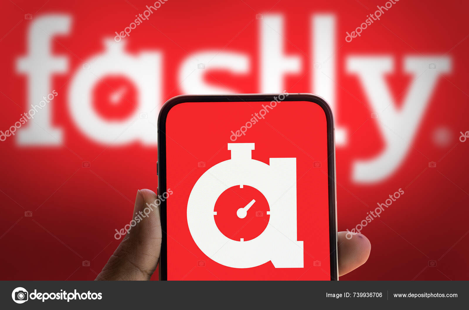 Dhaka Bangladesh Aug 2024 Fastly Inc Logo Displayed Smartphone Fastly ...