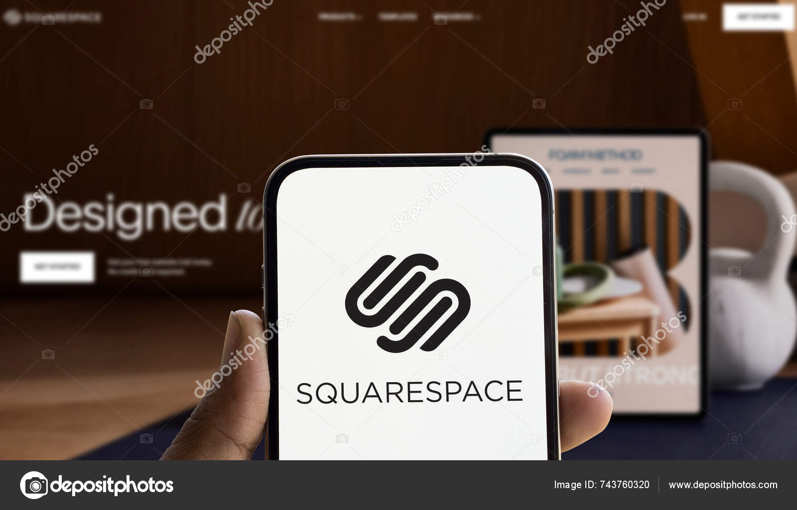 Dhaka Bangladesh Sep 2024 Squarespace Logo Displayed Smartphone Squarespace American — Stock ...
