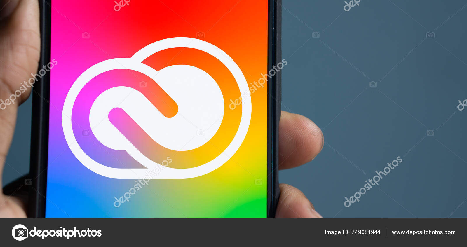 Dhaka Bangladesh Sep 2024 Adobe Creative Cloud Logo Displayed Smartphone — Stock Editorial Photo ...