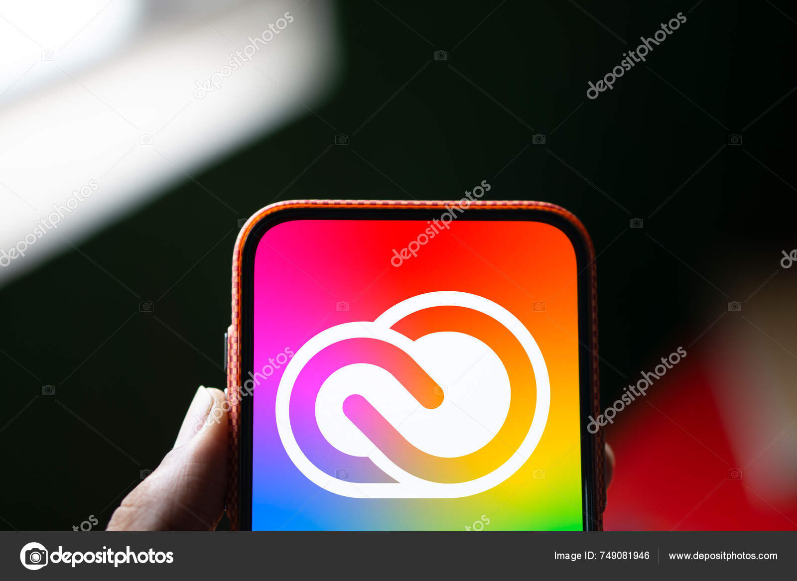 Dhaka Bangladesh Sep 2024 Adobe Creative Cloud Logo Displayed Smartphone — Stock Editorial Photo ...
