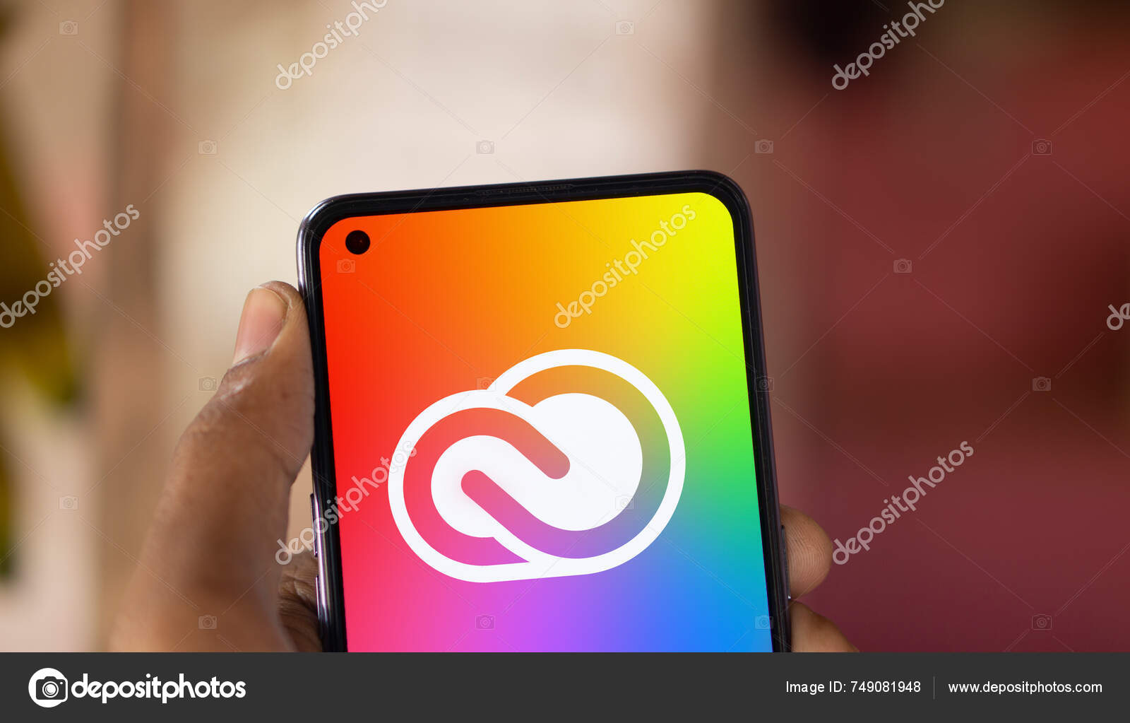 Dhaka Bangladesh Sep 2024 Adobe Creative Cloud Logo Displayed Smartphone — Stock Editorial Photo ...