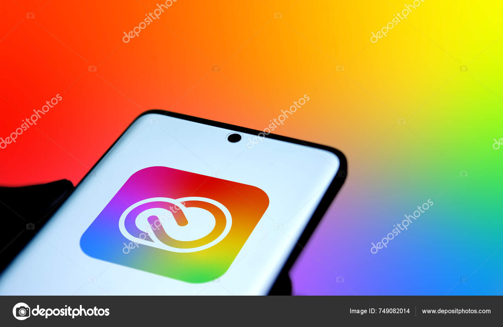 Dhaka Bangladesh Sep 2024 Adobe Creative Cloud Logo Displayed Smartphone — Stock Editorial Photo ...