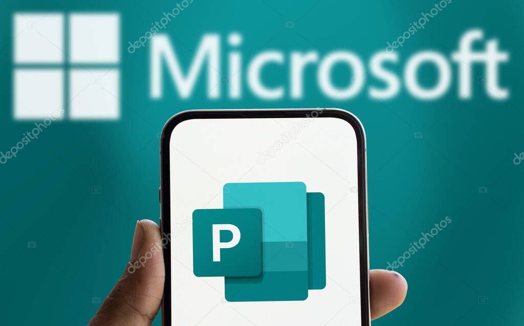 Dhaka, Bangladesh 05 Oct 2024: El logotipo de Microsoft Publisher se ...