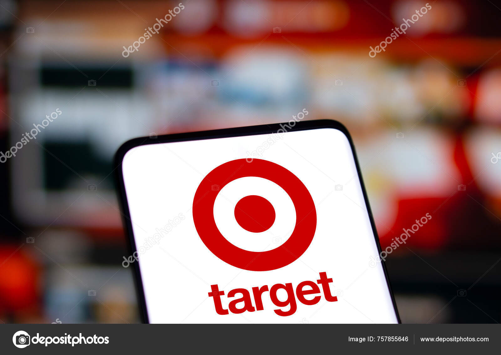 Dhaka Bangladesh Oct 2024 Target Logo Displayed Smartphone — Stock Editorial Photo © Mojahid ...