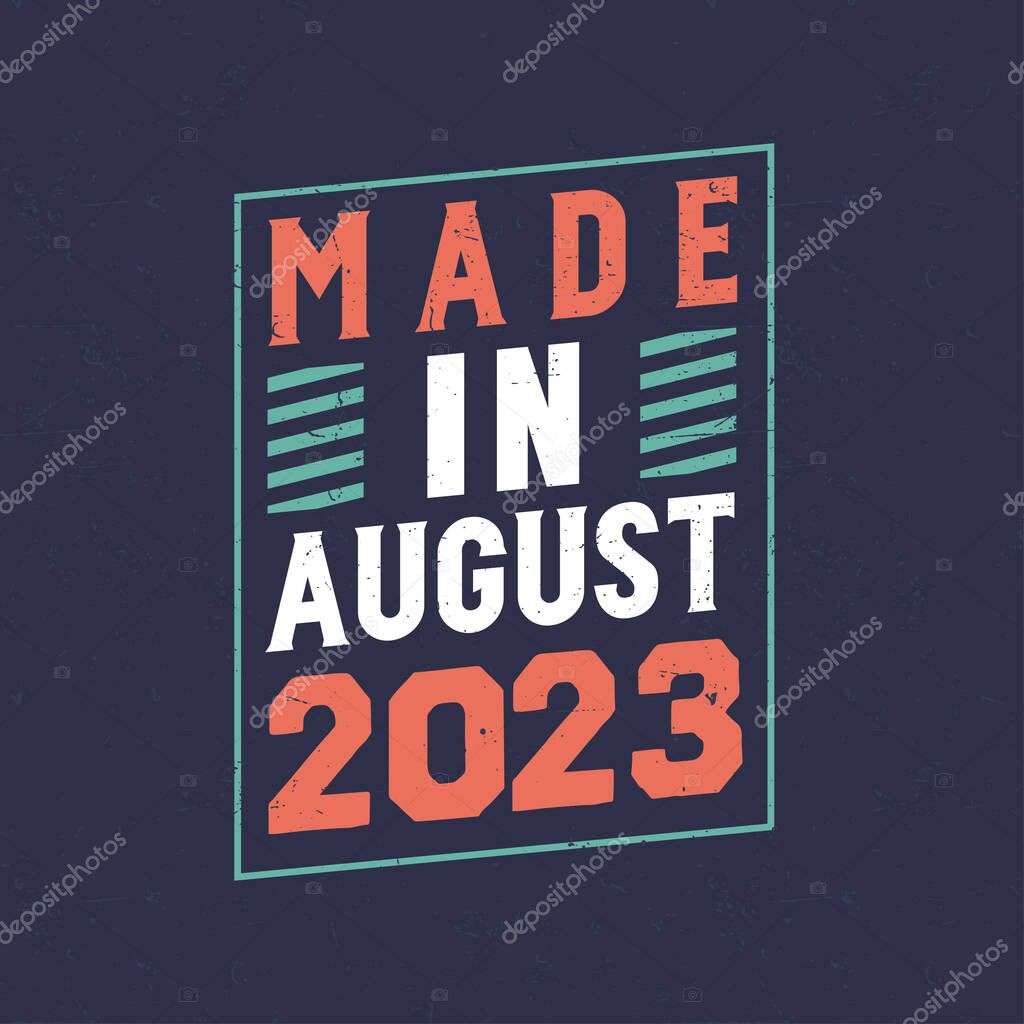 Hecho en agosto de 2023. Celebración de cumpleaños para los nacidos en ...