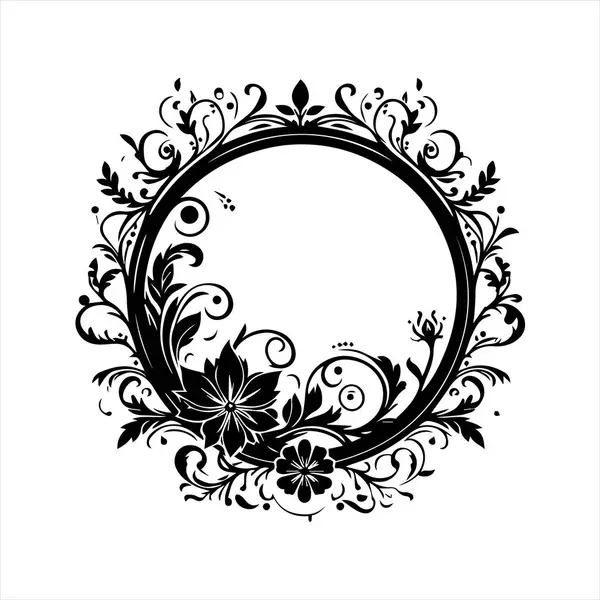 2,000,000+ imágenes de Flower circle frame svg free monogram libres de ...