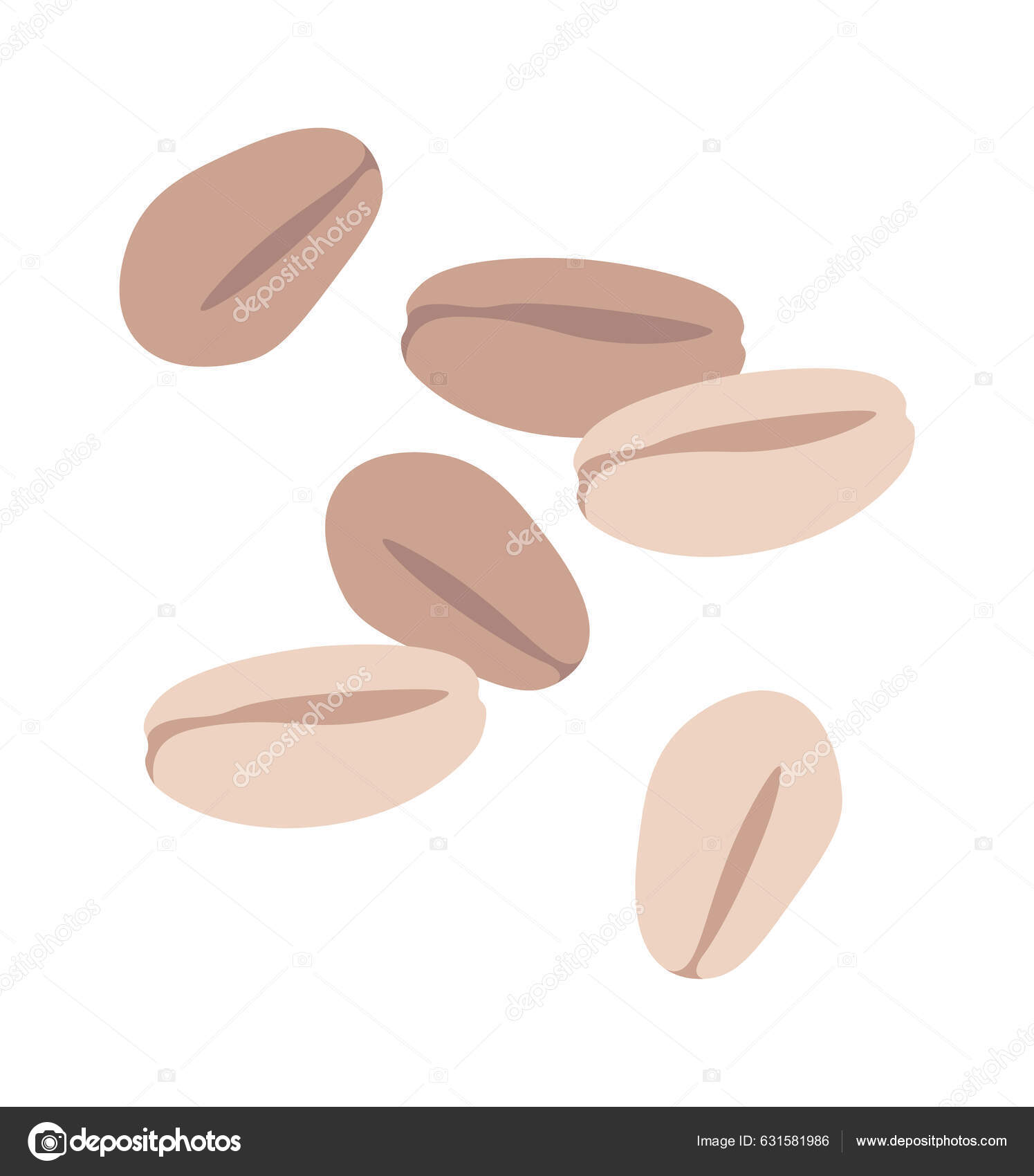 Wheat Grain Flat Icon Cereal Grain Agriculture Vector Illustration ...