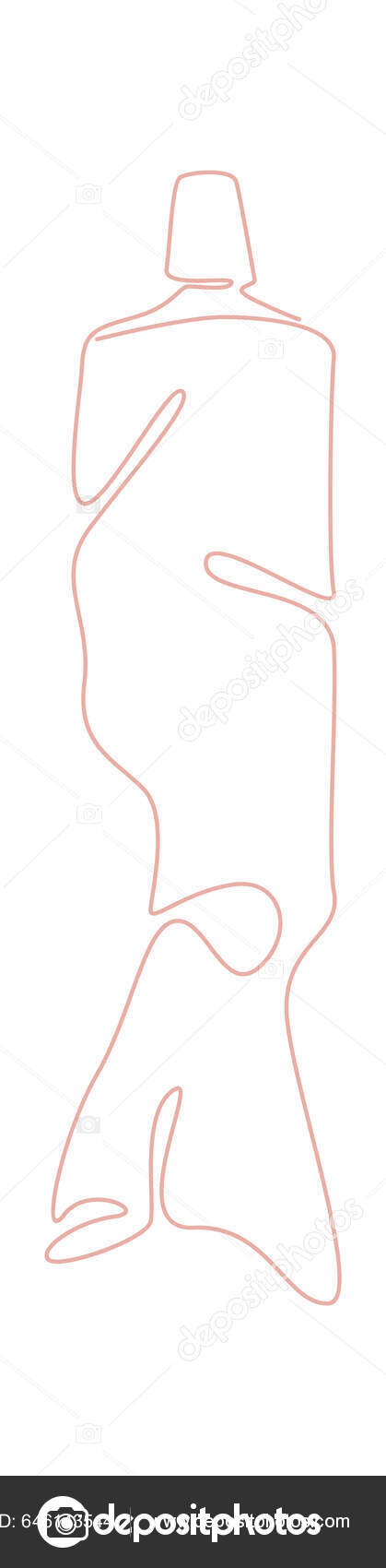 Face Cream Drawing Line Art Vector Illustration Stock Vector by ©Lookz ...