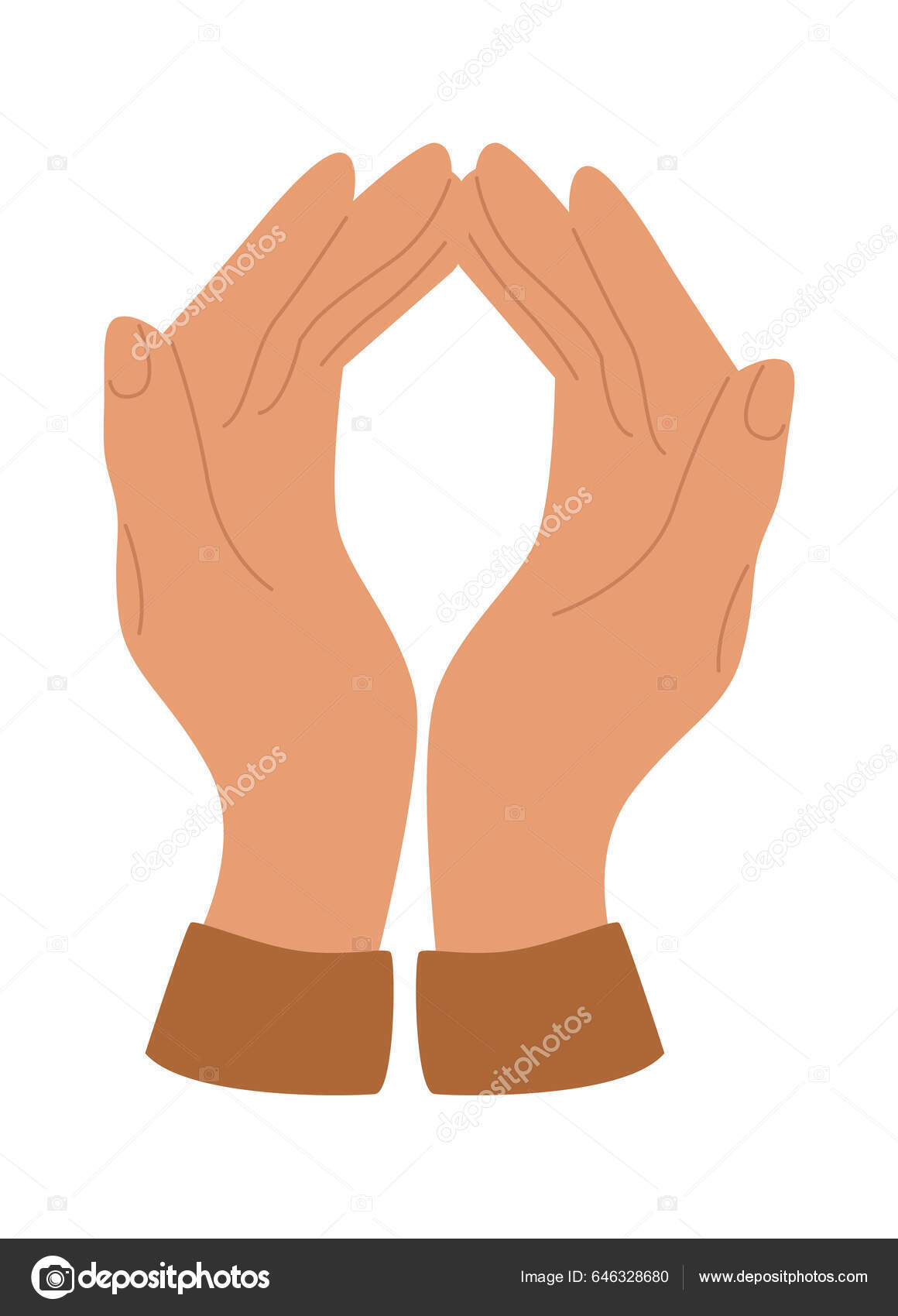 Manos Mostrando Formas Ilustración Vectorial Vector de stock por ©Lookz ...