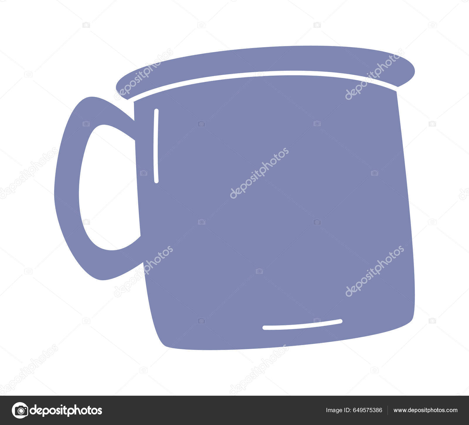 Cup Handle Vector Illustration Stock Vector by ©Lookz 649575386