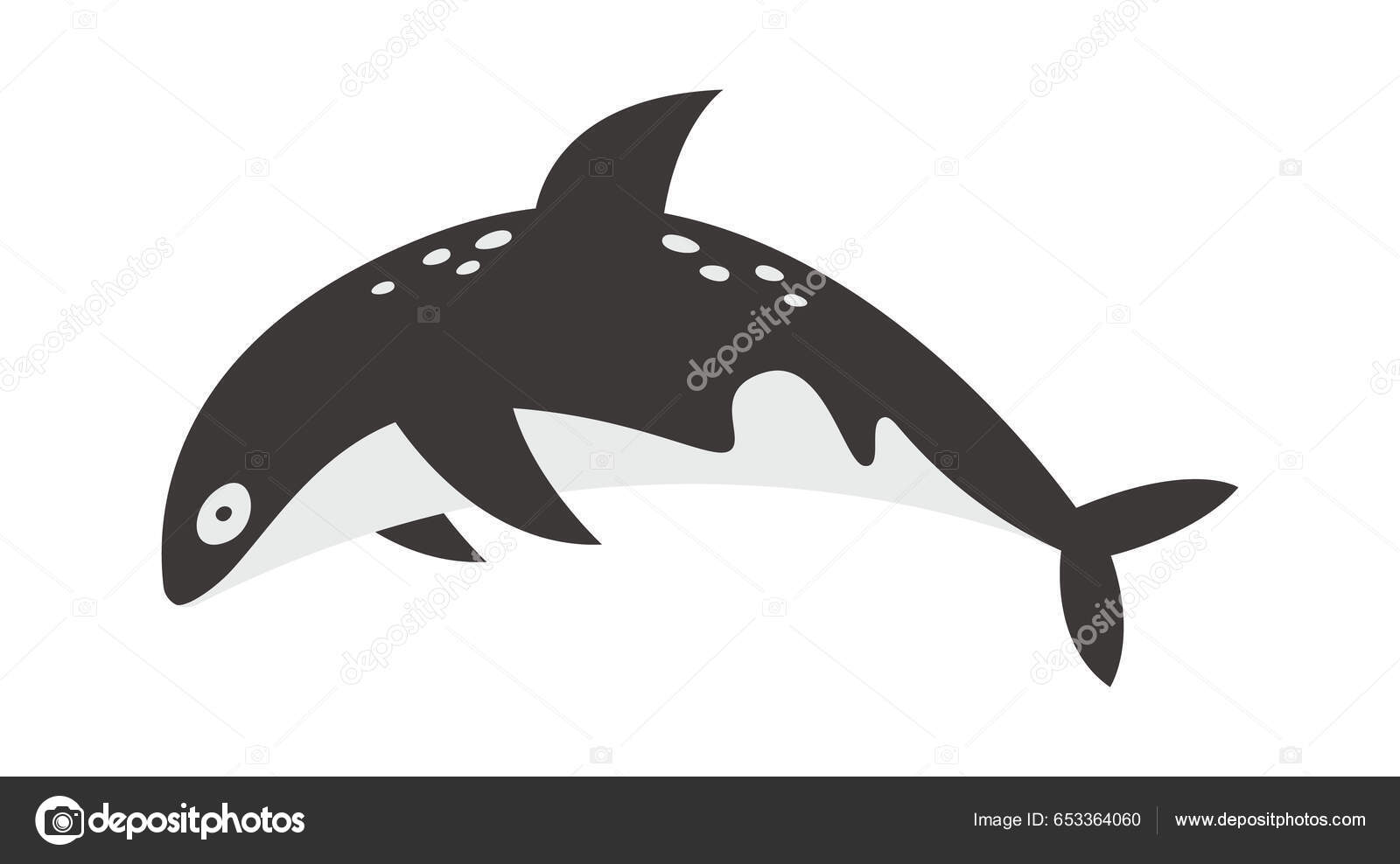 Orca Killer Whale Vector Illustration Stock Vector by ©Lookz 653364060