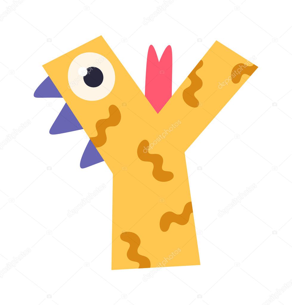 Monster Alphabet Letra Vector Ilustración Vector de Stock de ©Lookz ...