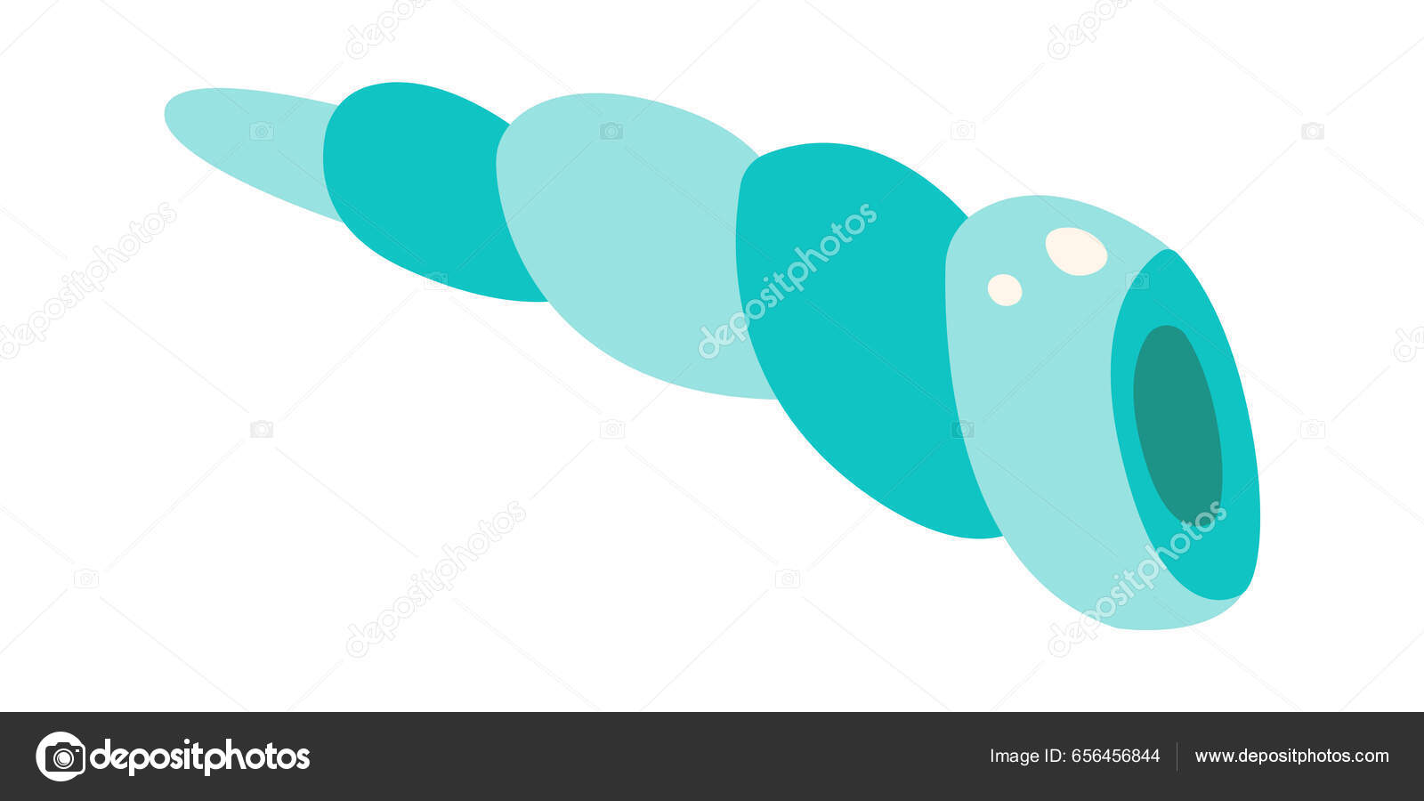 Sea Shell Mollusk Vector Illustration Stock Vector by ©Lookz 656456844