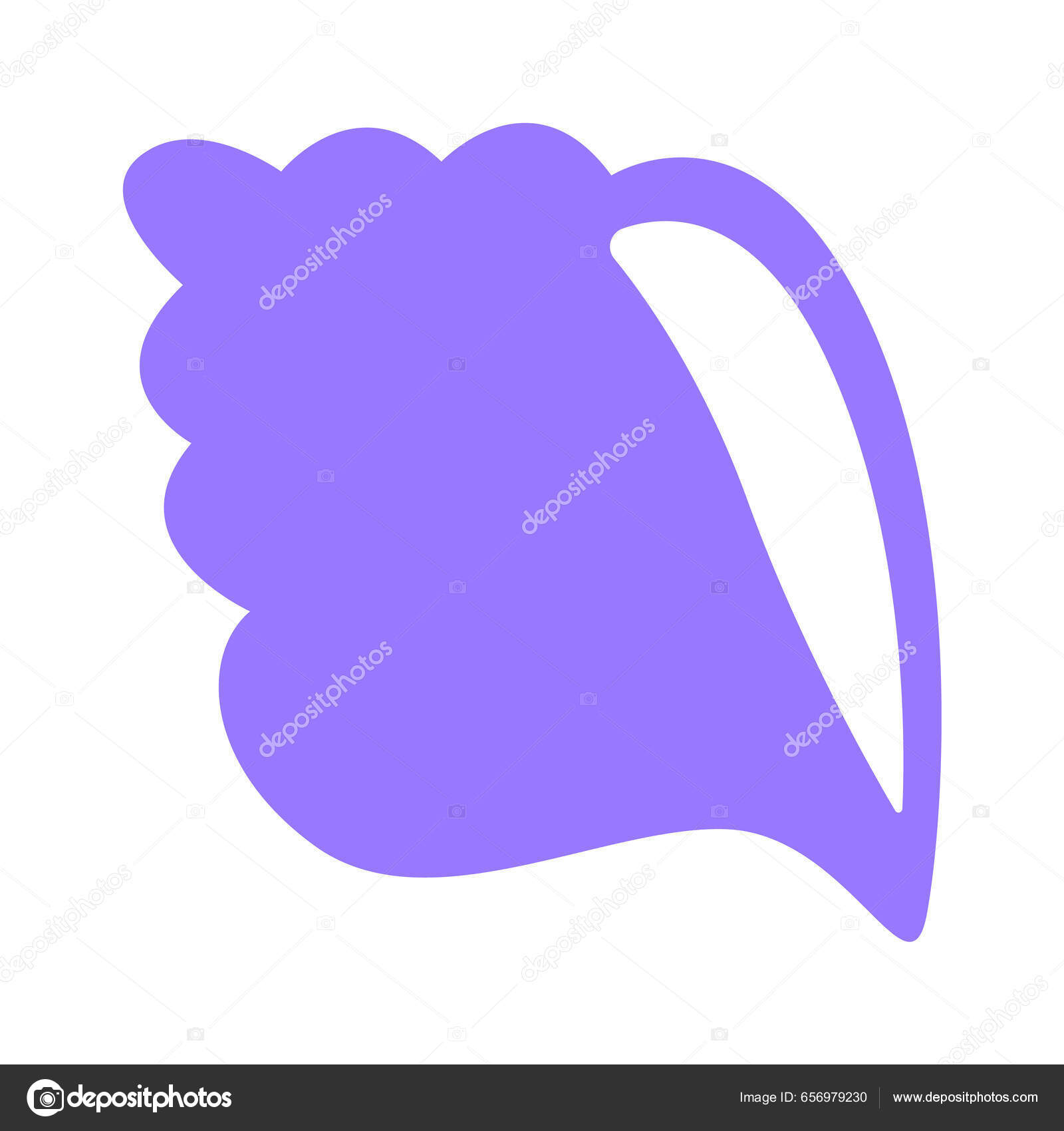 Sea Shell Mollusk Icon Vector Illustration Stock Vector by ©Lookz 656979230