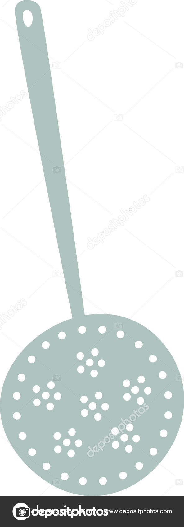 Skimmer Cooking Utensil Vector Illustration Stock Vector by ©Lookz ...