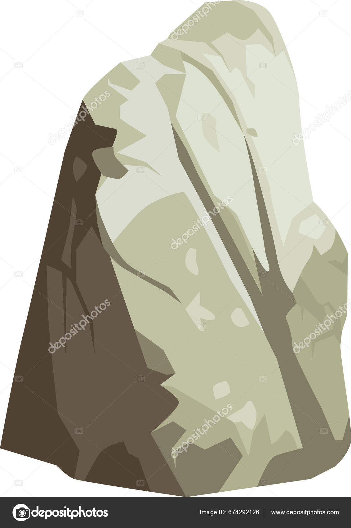 Old Rock Stone Vector Illustration Stock Vector by ©Lookz 674292126